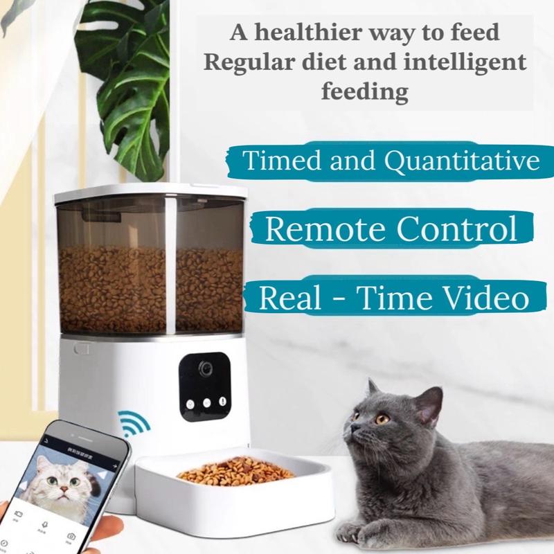 Smart Pet Feeder Automatic 6L Capacity for Cats Dogs APP Tuy - TikTok ...