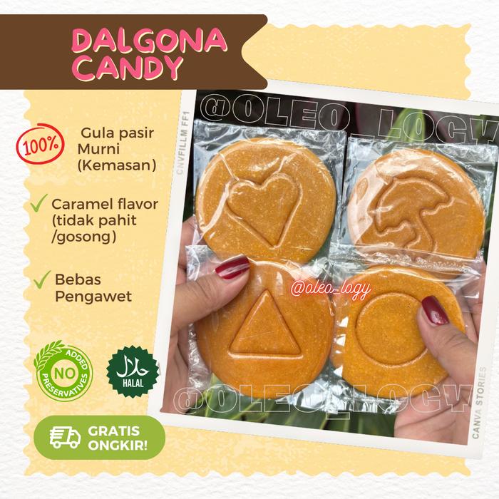 Jual Permen Dalgona Candy Squid Game Tanpa Gagang - Kab. Tangerang ...