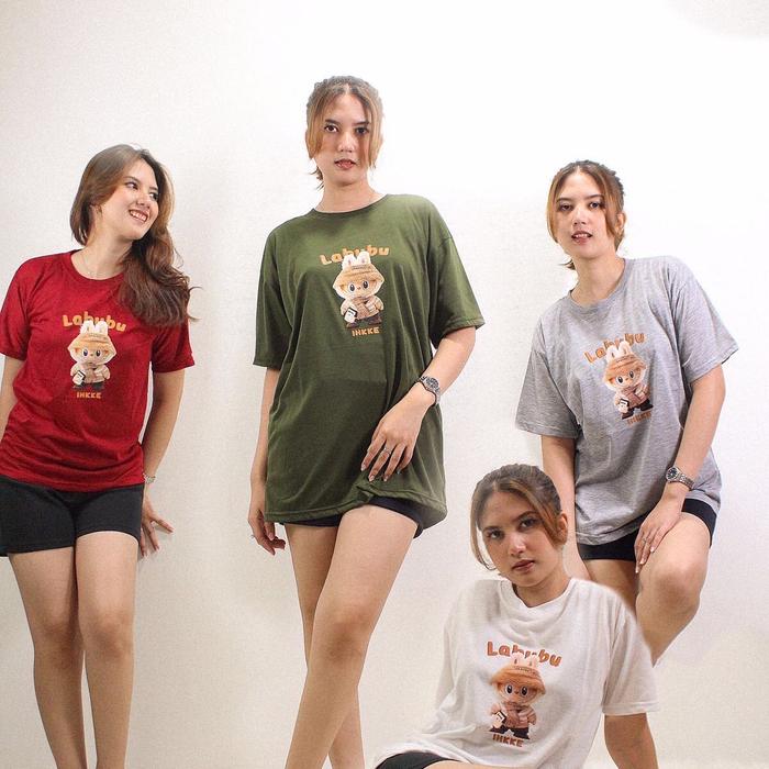 Jual Kaos Labubu Dewasa Trendy Hits Kekinian Free Gift Cantik Katun ...
