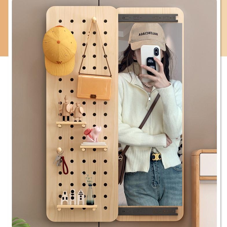 Wall Mounted Invisible Dressing Mirror Sliding Full Length Mirror ...