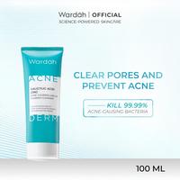 Promo Wardah Acnederm Facial Wash Salicylic Acid Zinc Acne Clearing Low ...
