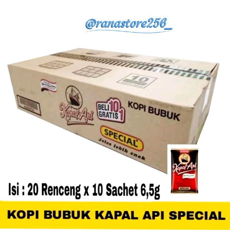 [1 Dus] Kopi Kapal Api Mini Special Tanpa Gula 20renteng (200s x 6gr ...