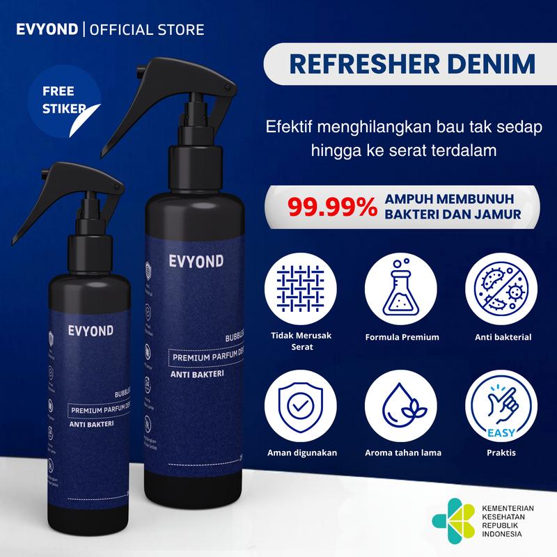 Evyond Premium Refresher Denim 100ml Anti Bakteri & Penghilang Bau ...