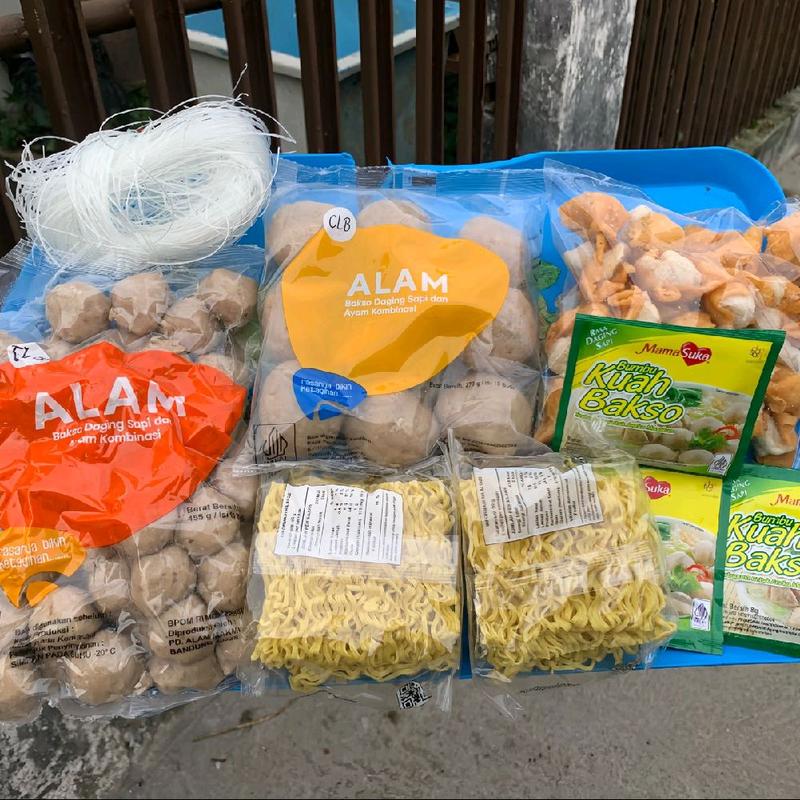 Paket KOMPLIT Baso Alam superi isi 50+10 isi mie kuning isi soun isi ...