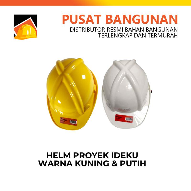 Helm Proyek - Safety Helmet IDEKU Perlengkapan K3 - Warna Kuning - Shop ...