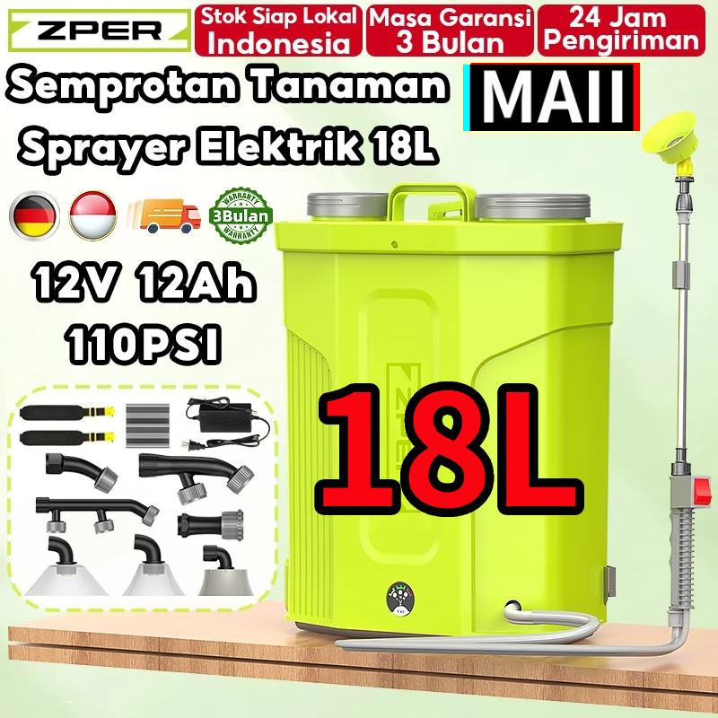 【COD】ZPER Alat Semprot Tangki Sprayer Manual 18 Liter Elektrik - Shop ...