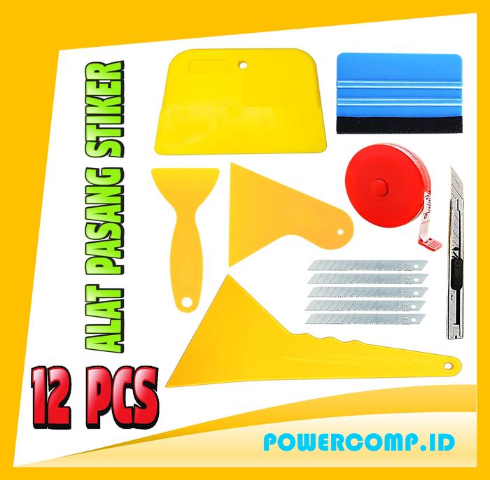 Promo PWRiD10 - Paket Lengkap Alat Pasang Stiker & Kaca Film 12 Pcs ...