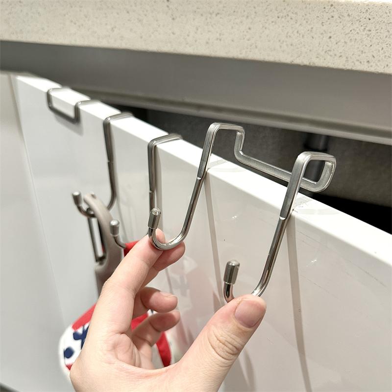 Over The Door Cabenit Drawer Hooks, J-Shape No Drill Carbon Steel Metal ...