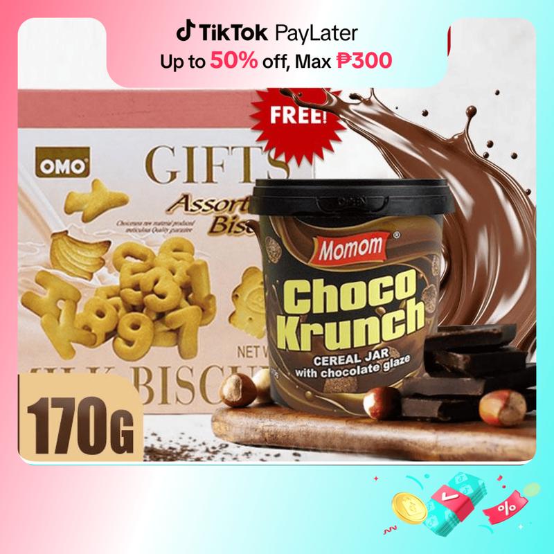 [FREE BISCUIT MILK] Momom Mini Chocolate & Ube Krunch, Crunchy - TikTok ...