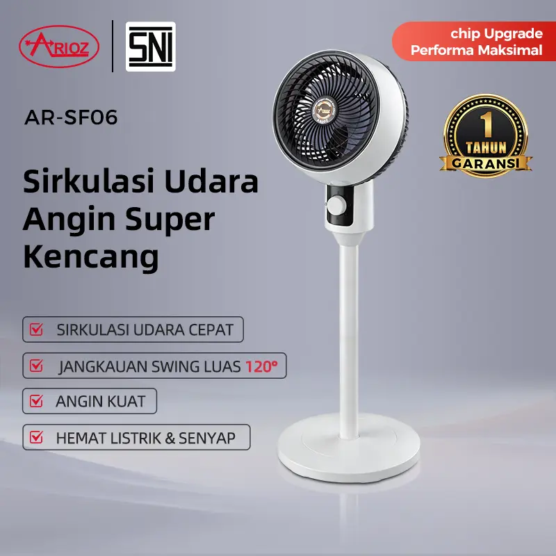 ARIOZ Kipas Angin Berdiri / Kipas Angin Fan Elektrik Rotation Stand Fan ...