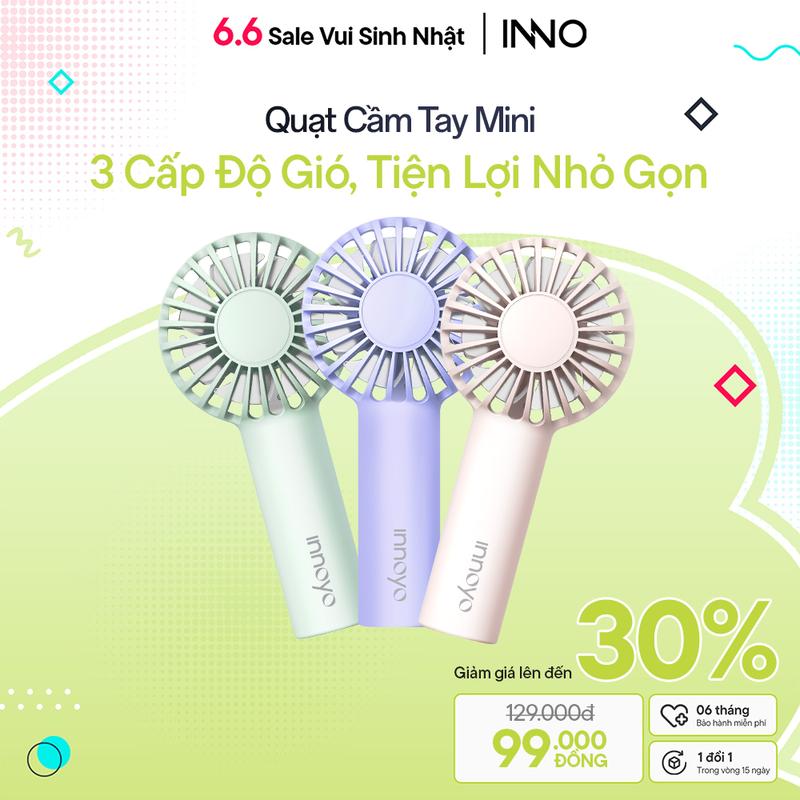 Qùa tặng độc quyền [THUÝ KIỀU x INNO] Quạt cầm tay Mini 2 INNOYO ...