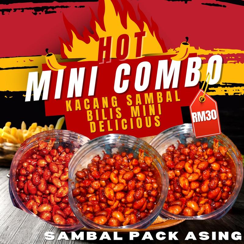 COMBO JIMAT 3 BALANG MINI KACANG SAMBAL DELICIOUS ( SAMBAL PACK ...