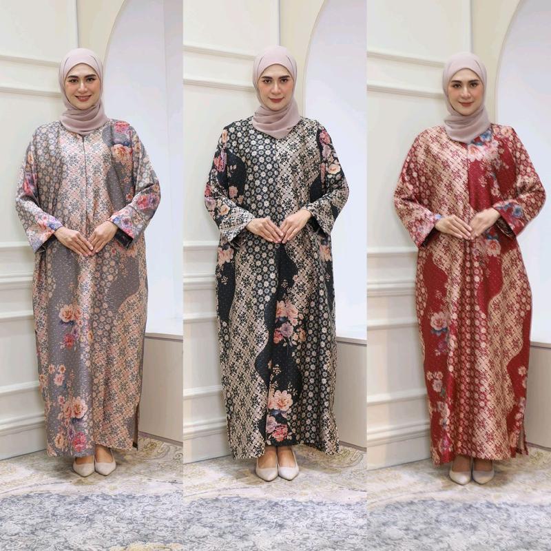 Abaya Kaftan Batik Premium HK02 Muslimah - Baju Wanita - Clothing ...