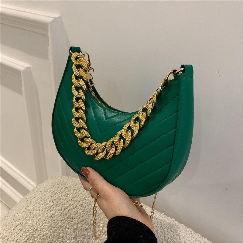 Beg Ladu, Mudah Alih dan Fesyen, Gaya Retro, dengan Rantai, Beg Bahu ...