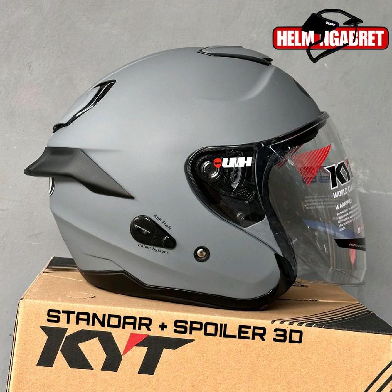 Kyt Kyoto R Solid Grey Doff - Shop | Tokopedia