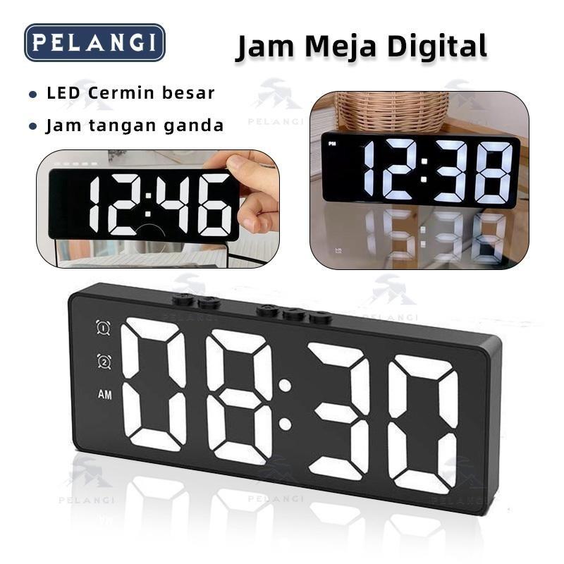Jam Alarm Dinding Digital 3D Clock LED Meja Jam Meja Dinding - Shop ...