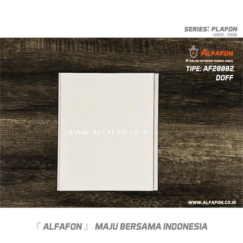 PLAFON PVC - ALFAFON MOTIF PUTIH POLOS DAN NATT SILVER - Shop | Tokopedia