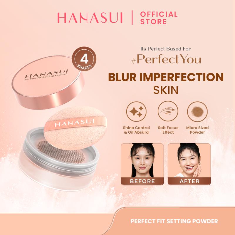 [SBD] Hanasui Perfect Fit Setting Powder - Bedak Tabur Halus - Shop ...