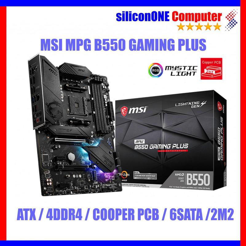 MSI B550 GAMING PLUS Mainboard AM4 DDR4 - Shop | Tokopedia