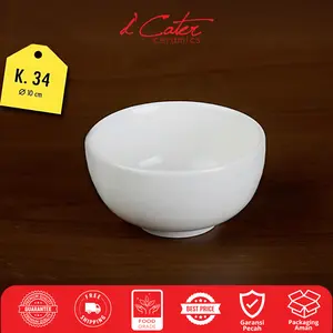 Mangkok Keramik K52 Diameter 9 cm Mangkok Kecil untuk Sop Dessert Snack ...