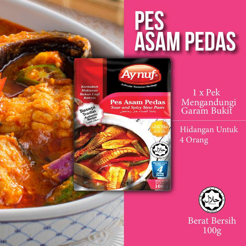 Aynuf Asam Pedas Pes - Halal Cooking Paste Perencah Rempah Masak ...