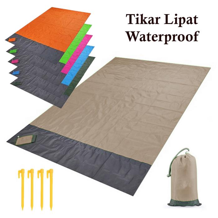 Jual Tikar Piknik Lipat 140x200 200x210 Karpet Pantai Alas Tenda ...