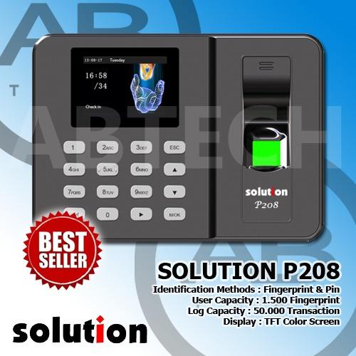 Solution P208 - Fingerprint - Mesin Absensi Sidik Jari - Solution ...