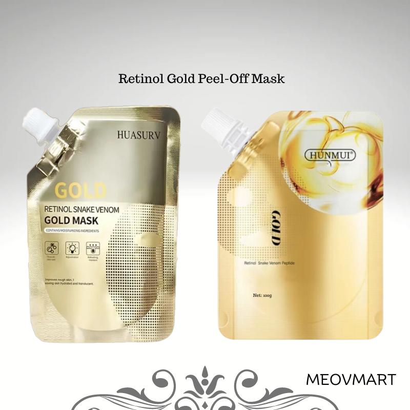 Masker Gold Peel Off Mask Retinol Hunmui Huasurv Kolagen Anti-Aging ...