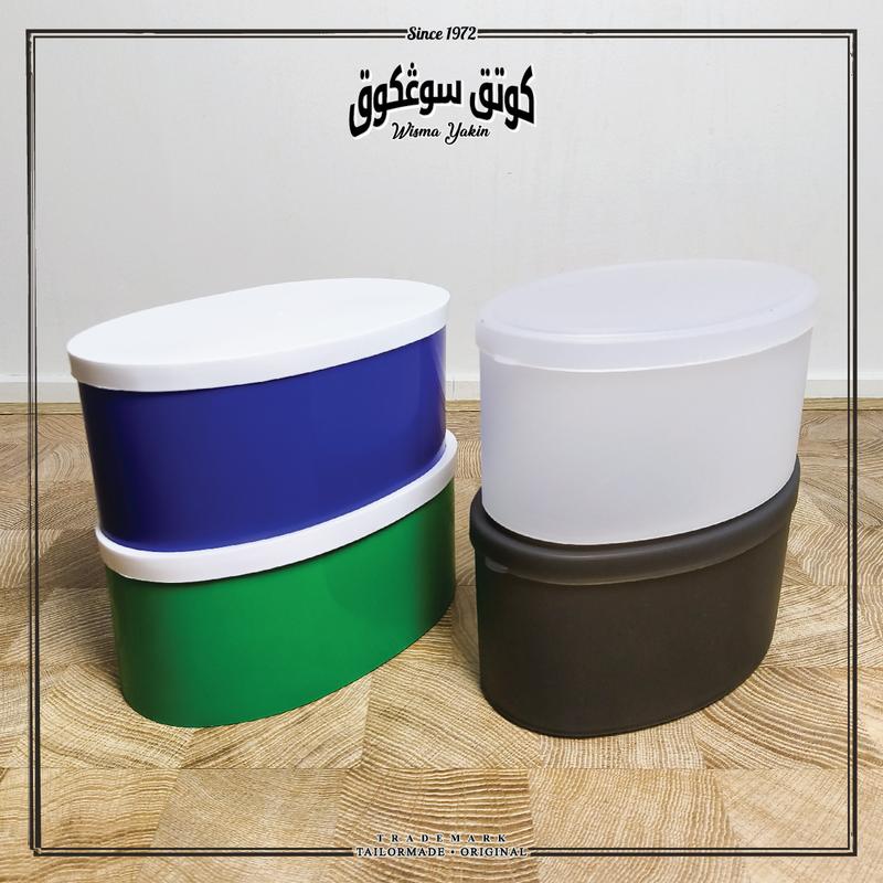 Wisma Yakin Kotak Songkok Plastik Solid Hijau & Transparent Sesuai ...