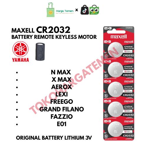 Baterai Remote Keyless Motor YAMAHA NMAX XMAX AEROX LEXI FREEGO GRAND ...