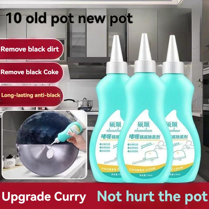 Pot Bottom Black Remover Heavy Oil Stains Black Pot Descaler - TikTok ...