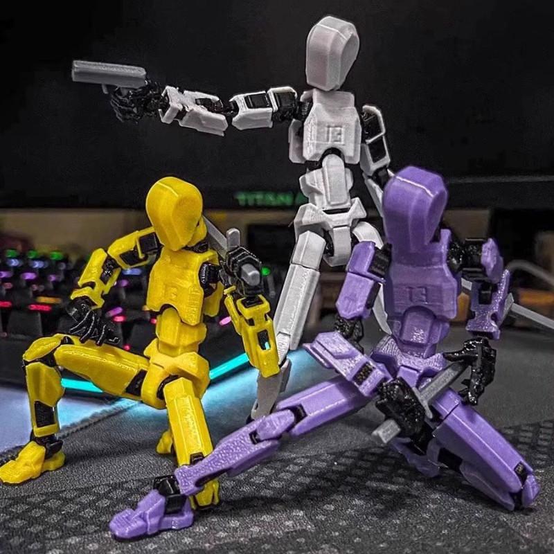 3D Printing Movable T13 Action Figure Multifunctional Multi-Jointed ...