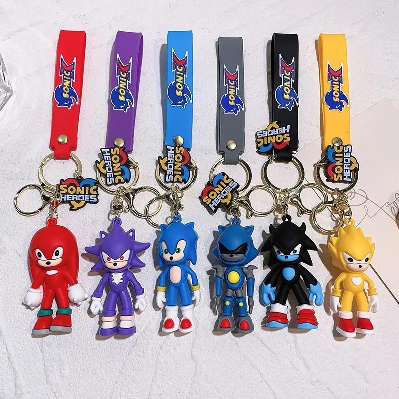 Sonic Anime Supersonic Boy Keychain Cartoon Doll Key Chain Charm ...