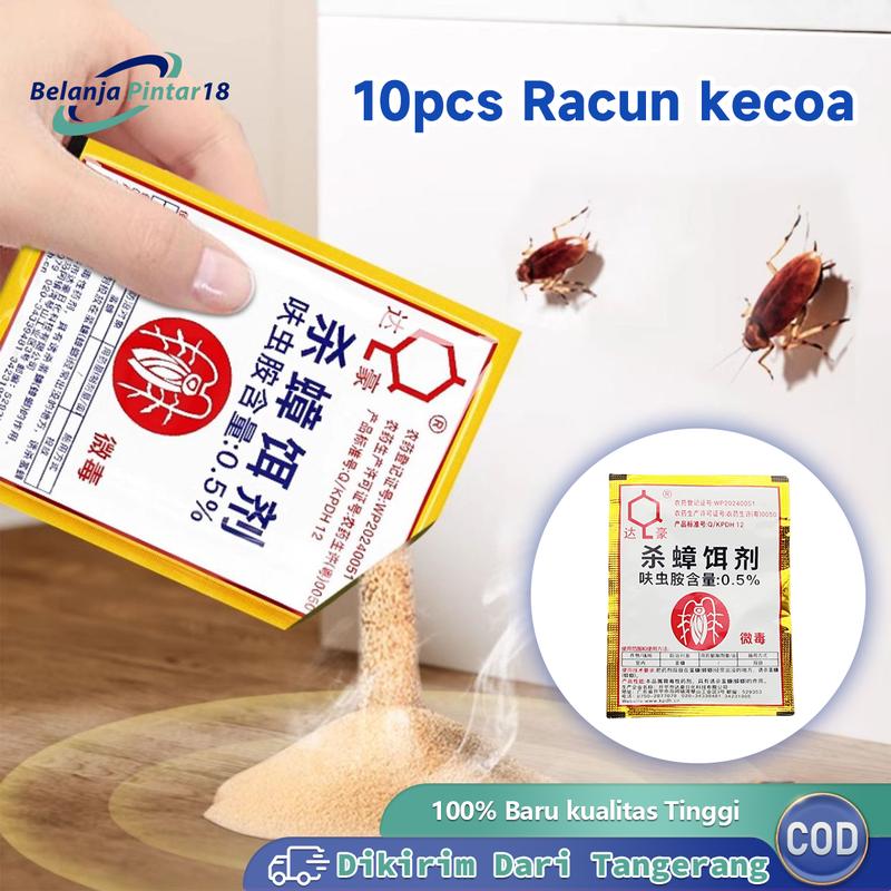 10pcs Racun Kecoa Bubuk Anti Kecoa Mie Zhang Qing Racun Anti - Shop ...