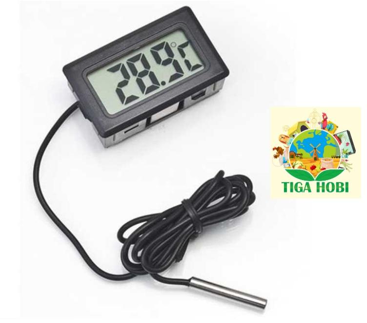 THERMOMETER DIGITAL WITH PROBE WATERPROOF untuk aquarium hidroponik ...