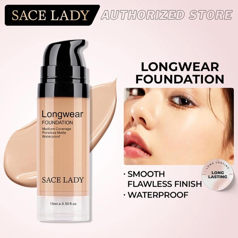 SACE LADY Foundation Full Coverage Makeup Glowing Waterproof - TikTok ...