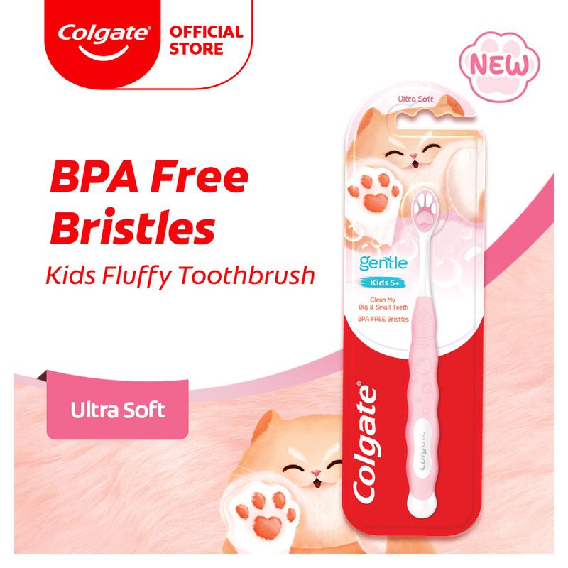 COLGATE Gentle Kids Fluffy Paw Toothbrush 1s - TikTok Shop Singapore