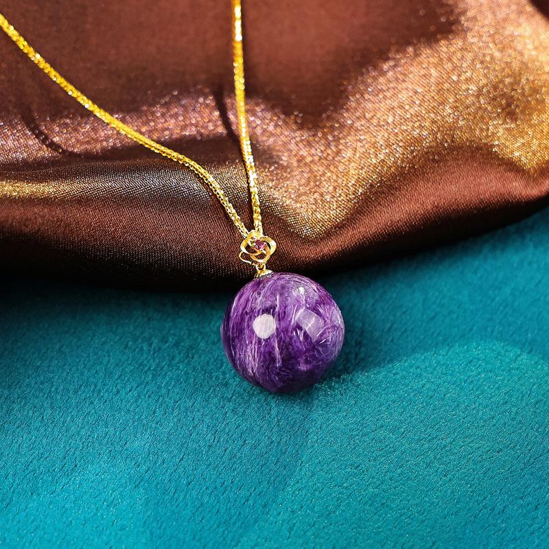 Cloud Jewelry Amethyst Jewelry 18k Gold Set Amethyst Round Bead ...