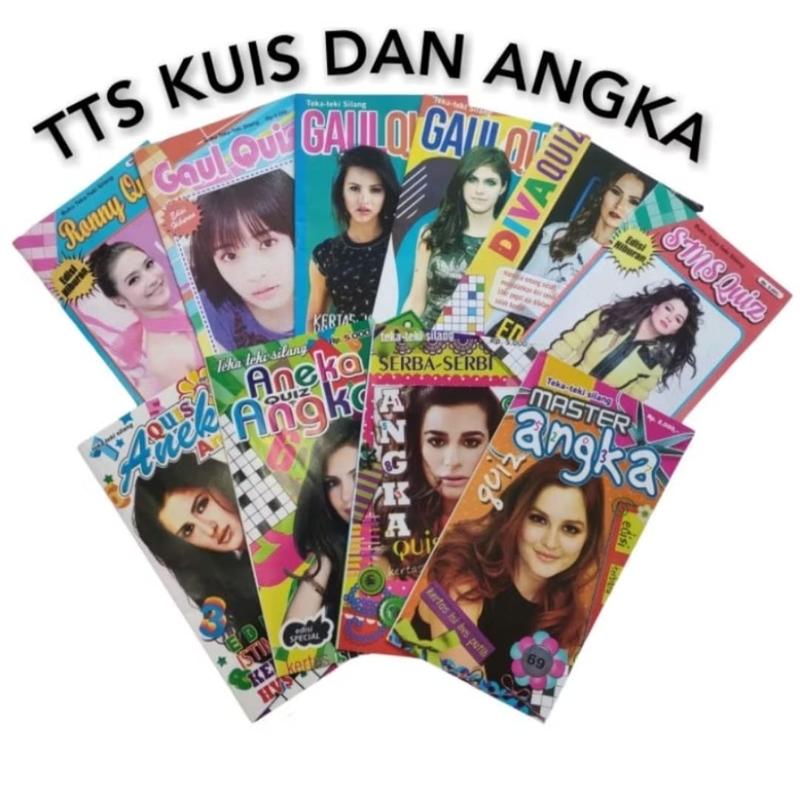 Buku TTS Kuis Angka Huruf Kata Buku Teka Teki Silang Asah Otak - Shop ...