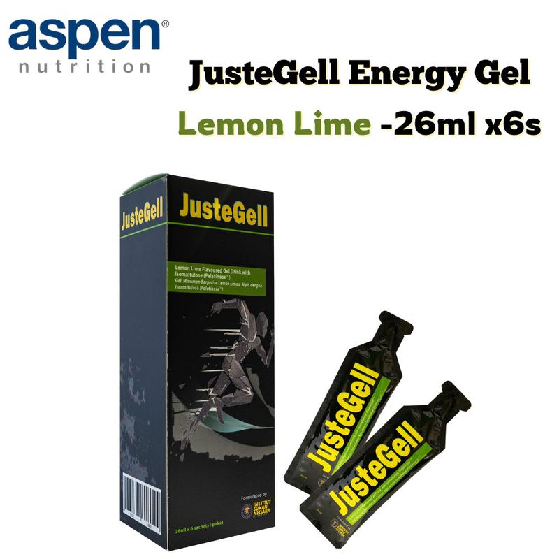 Aspen JusteGell Energy Gel 26ml 1packet/ 6 sachets (Lemon Lime ...