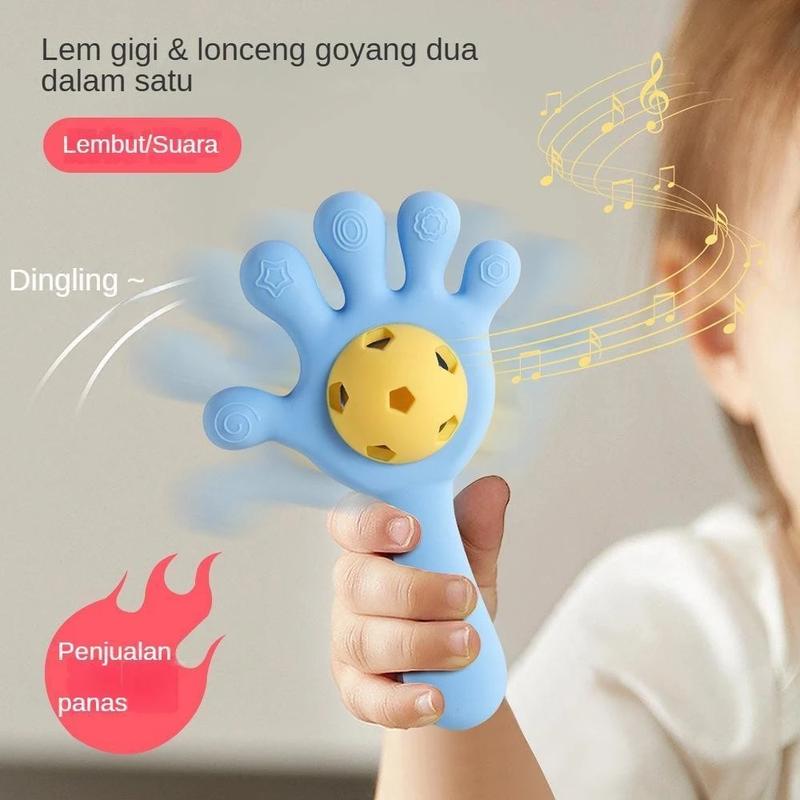 Mainan Rattle Teether Bayi Silicone Mainan Kerincingan Bayi BPA Free ...