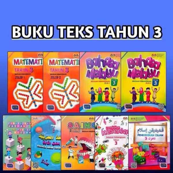 BUKU TEKS TAHUN 3 || TEXTBOOK YEAR 3 - TikTok Shop Malaysia
