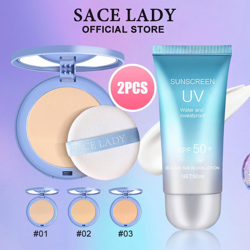 （Ready Stock） Sace Lady Powder Oil-control Compact Powder Foundation ...