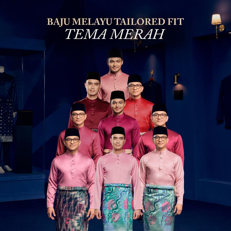 Tema Merah, Pink - Baju Melayu Tailored Fit Bulan Bintang 2025 - TikTok ...