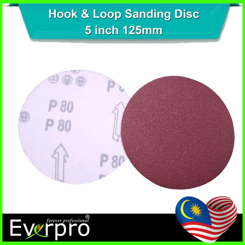 10PCS 5 inch 125mm Round Sandpaper Disk Sand Sheets Grit 180/320/600 ...