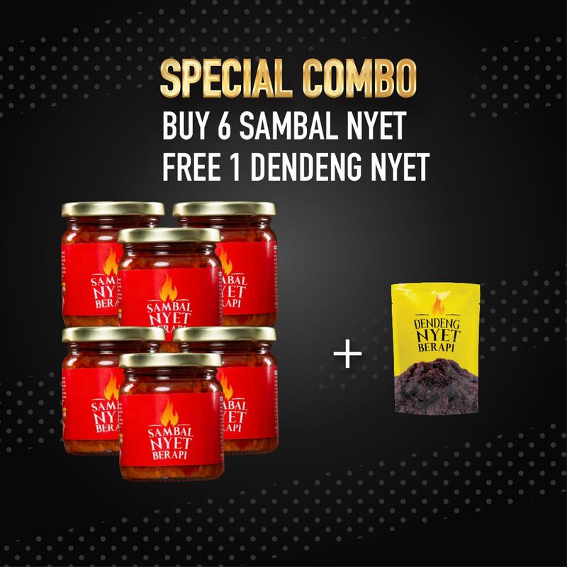 [COMBO SAMBAL] Beli 6 Sambal Nyet + Percuma 1 Dendeng Nyet - TikTok ...