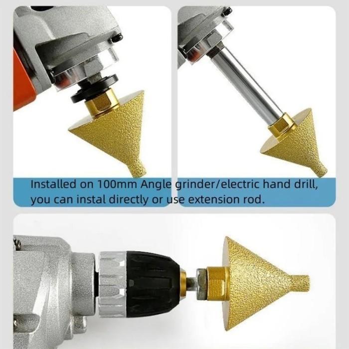 Diamond Chamfer Router Bits Dia 38Mm/50Mm Milling Tile Cutter Marble ...