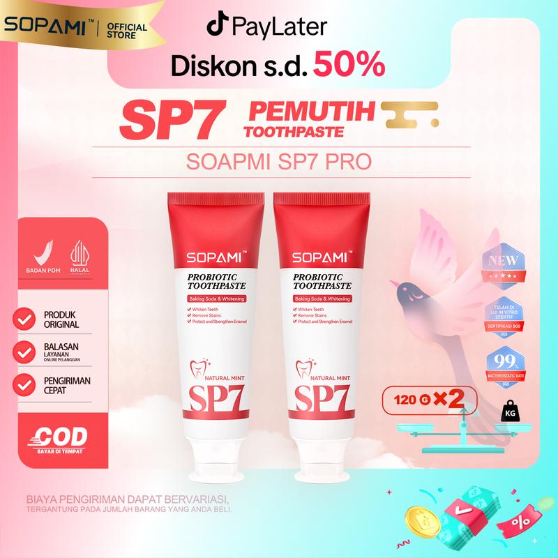 【Diskon Hingga 50%】SOPAMI SP-7 Pro Pasta Gigi untuk Kesehatan Mulut dan ...