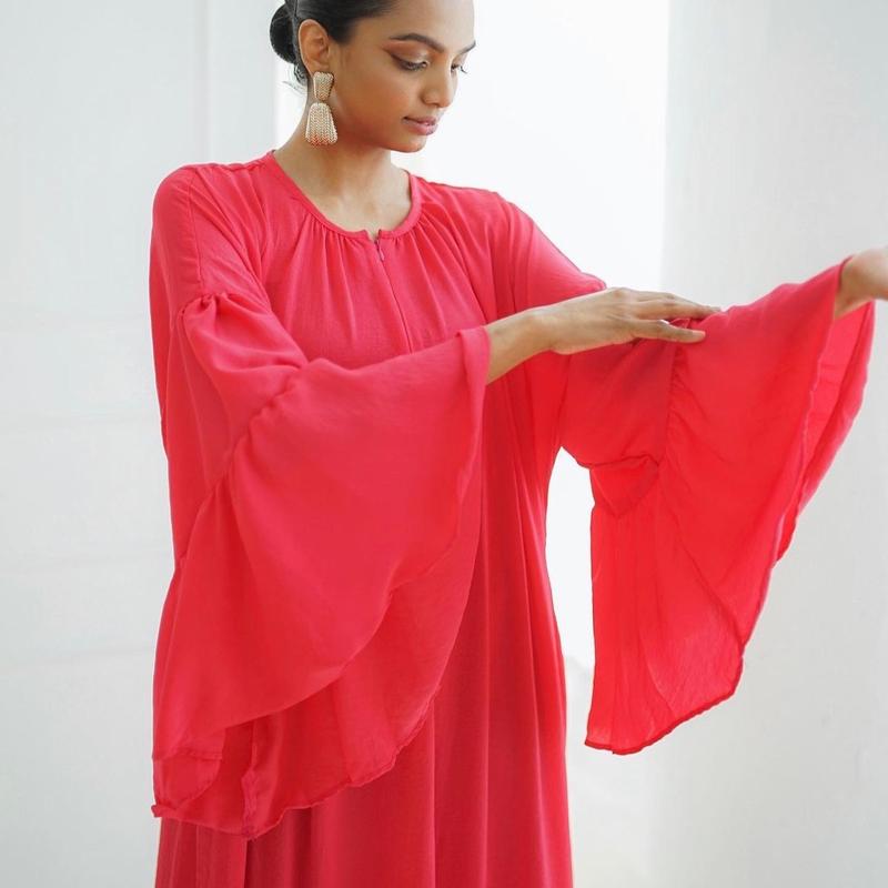 Adda Flare Sleeve Dress - TikTok Shop Singapore