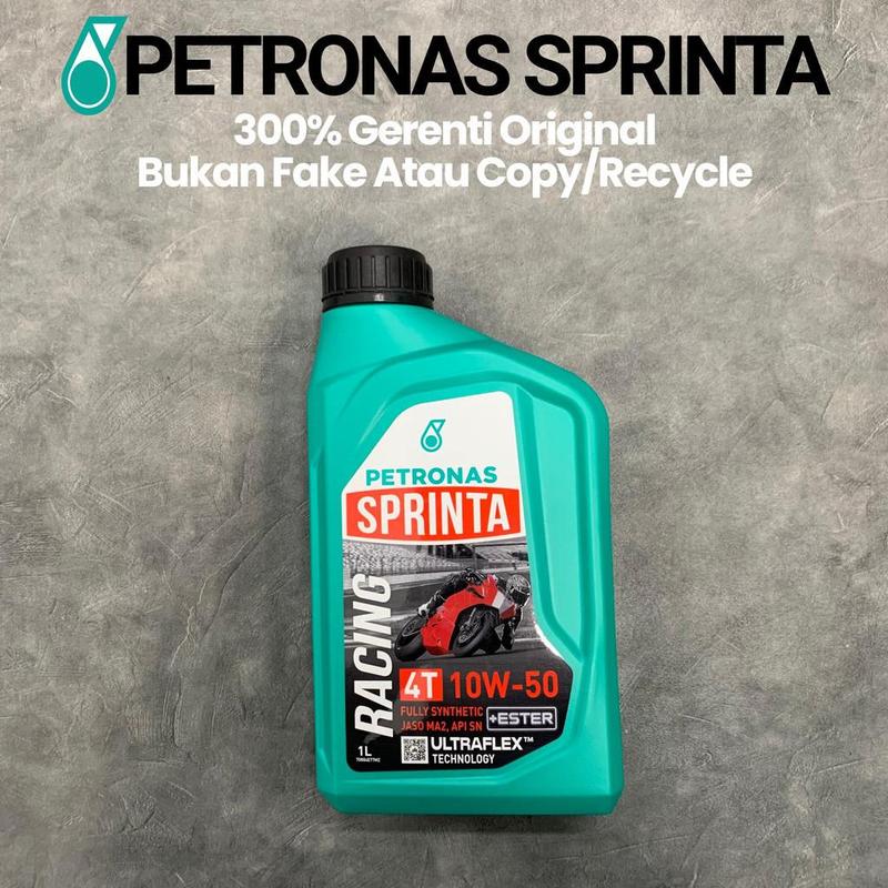 PETRONAS SPRINTA RACING ESTER 10W-50 300% GERENTI ORIGINAL BUKAN ...